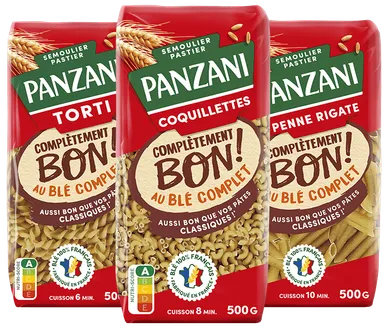 Les Pâtes Panzani - Différentes gammes et formes - Panzani