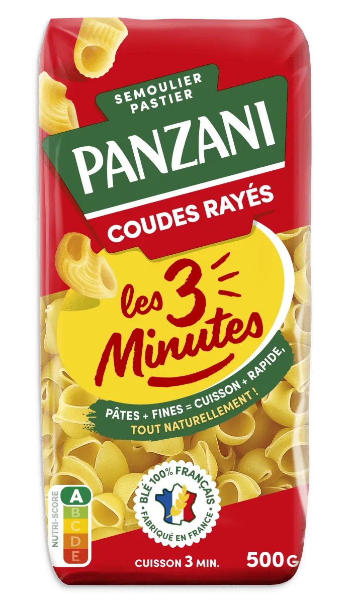 Coudes rayés 3 minutes - Panzani