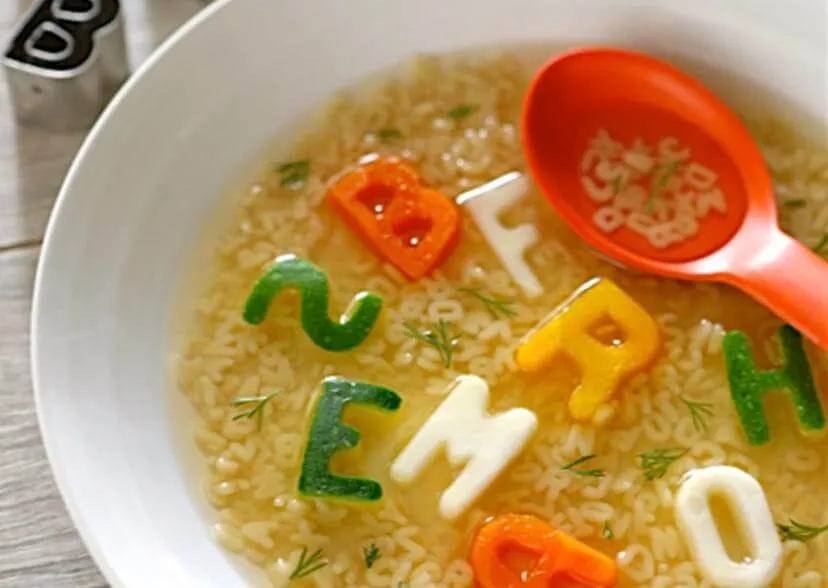 Recette Soupe de pâtes alphabet aux légumes - Panzani